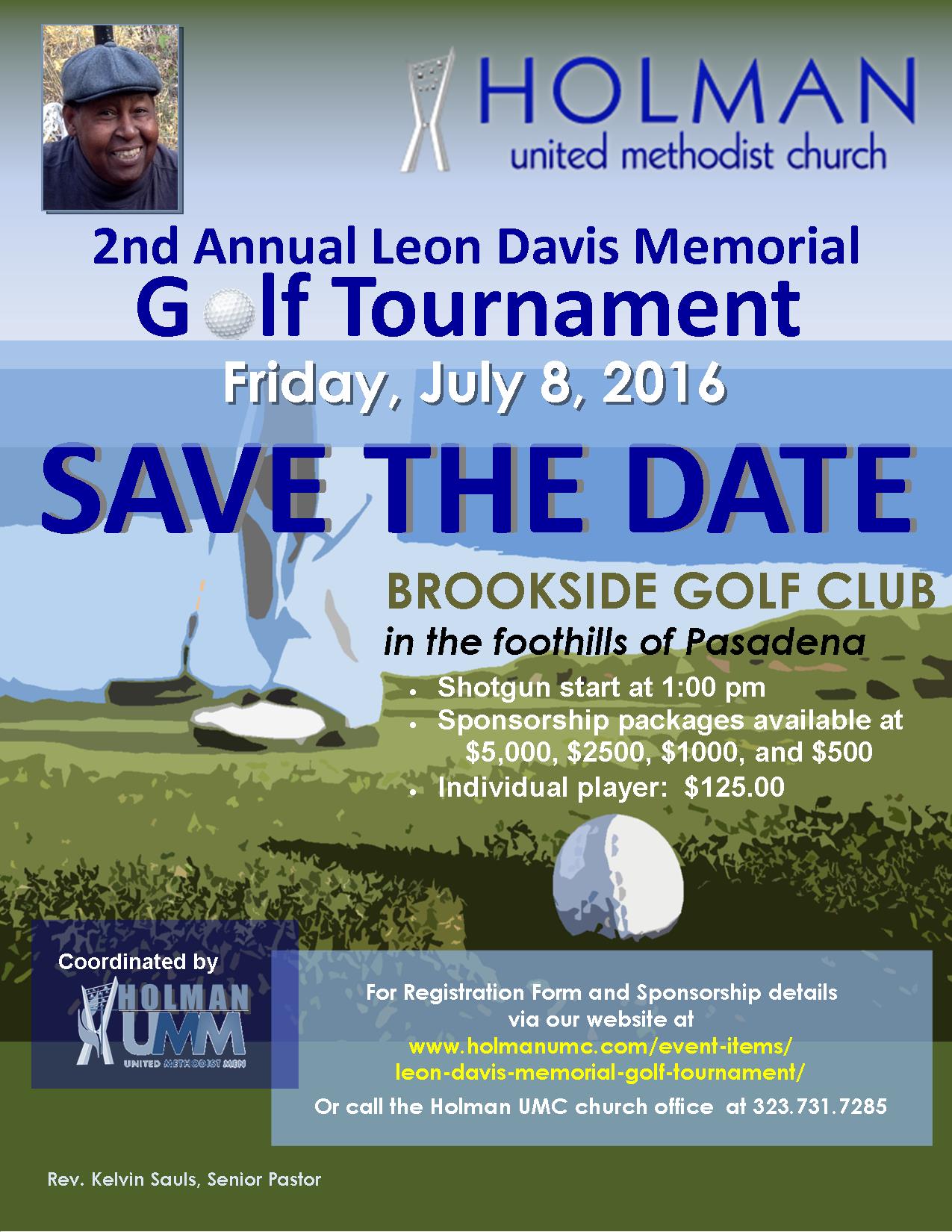 Memorial Golf Tournament Flyer