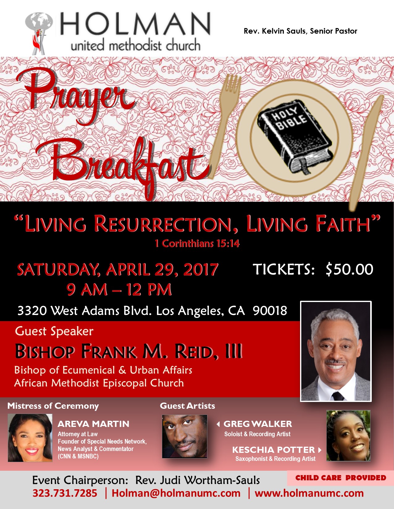 PRAYER BREAKFAST – 2017 – Flyer – Holman United Methodist Church