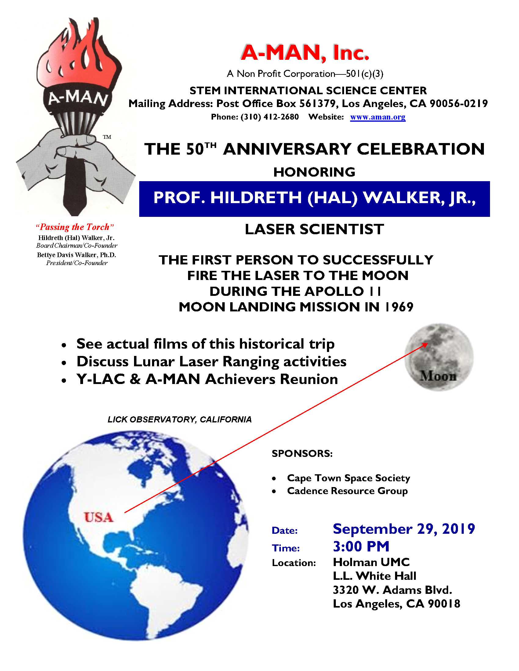 A-MAN FLYER – 2019-09-29 EVENT – Holman United Methodist Church