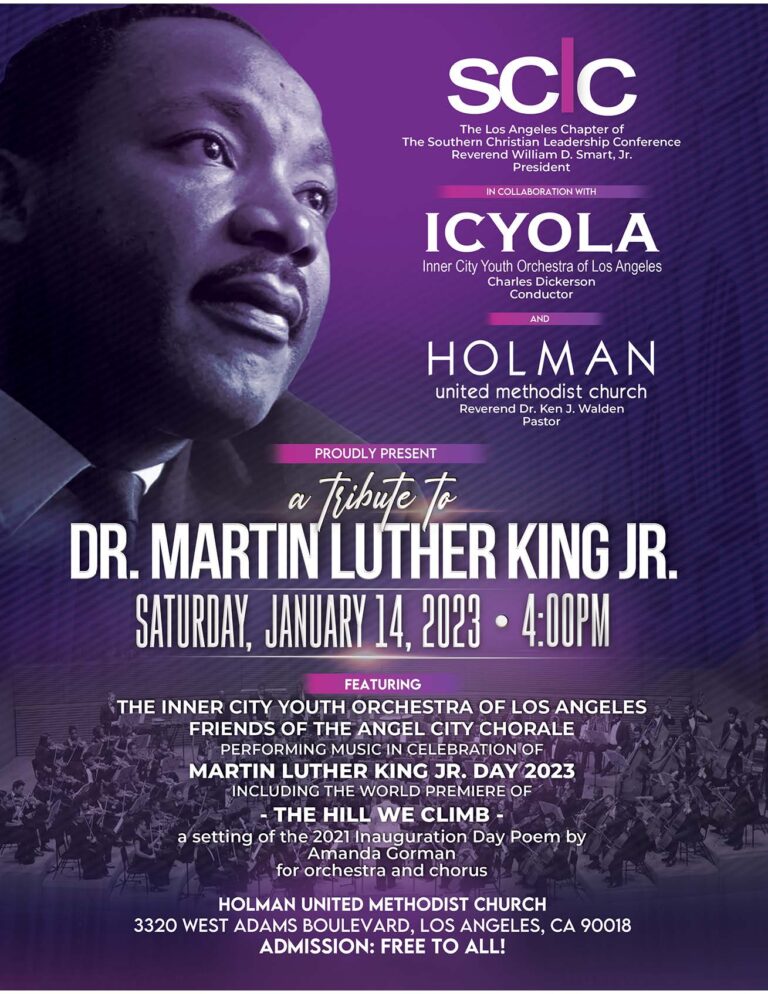 A Tribute to Dr. Martin Luther King, Jr. – Holman United Methodist Church
