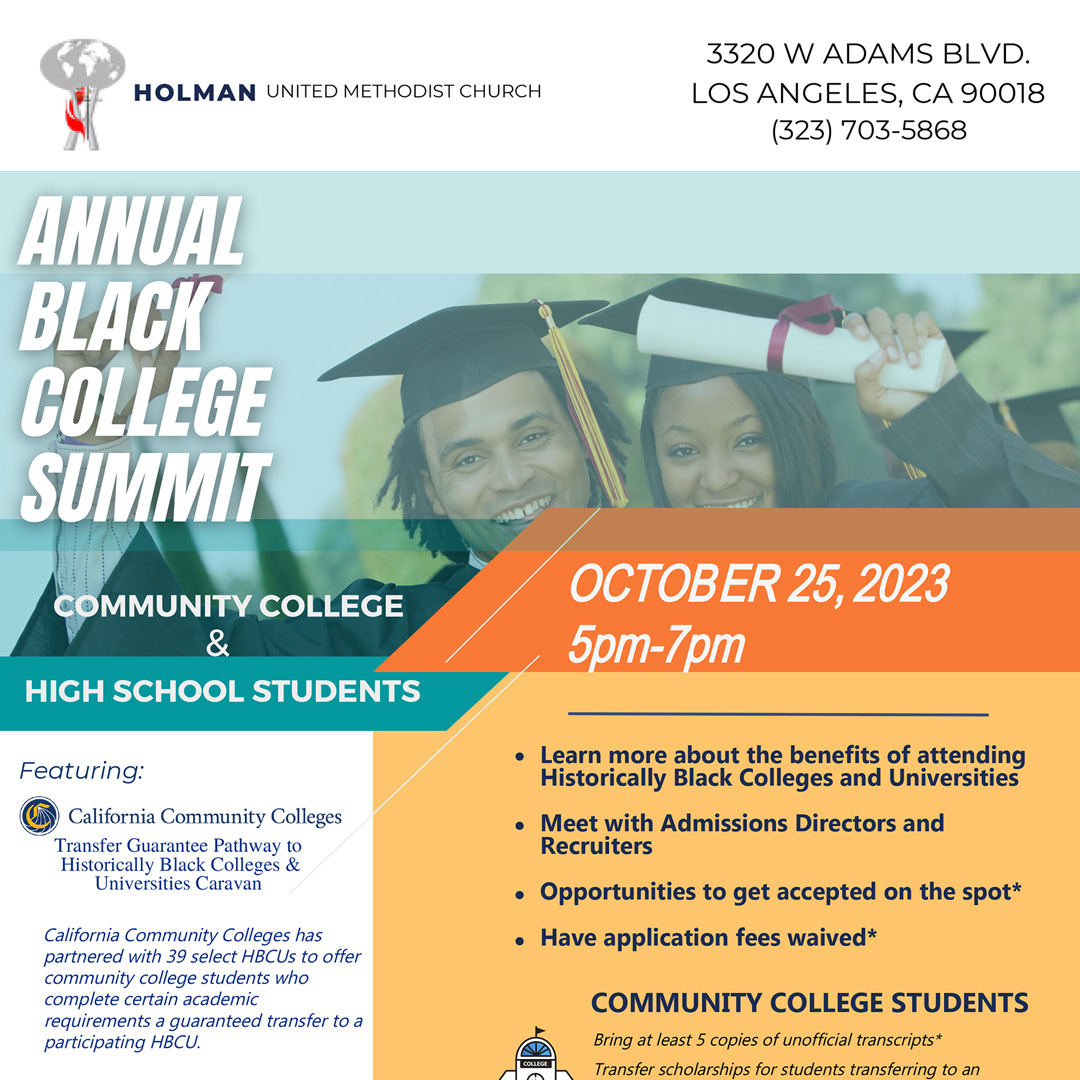 Holman UMC Annual Black College Summit – Holman United Methodist Church