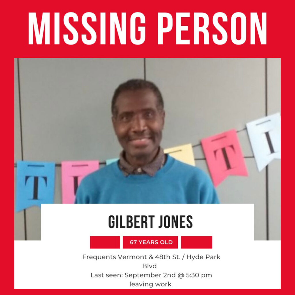 Gilbert Jones Missing FI – Holman United Methodist Church