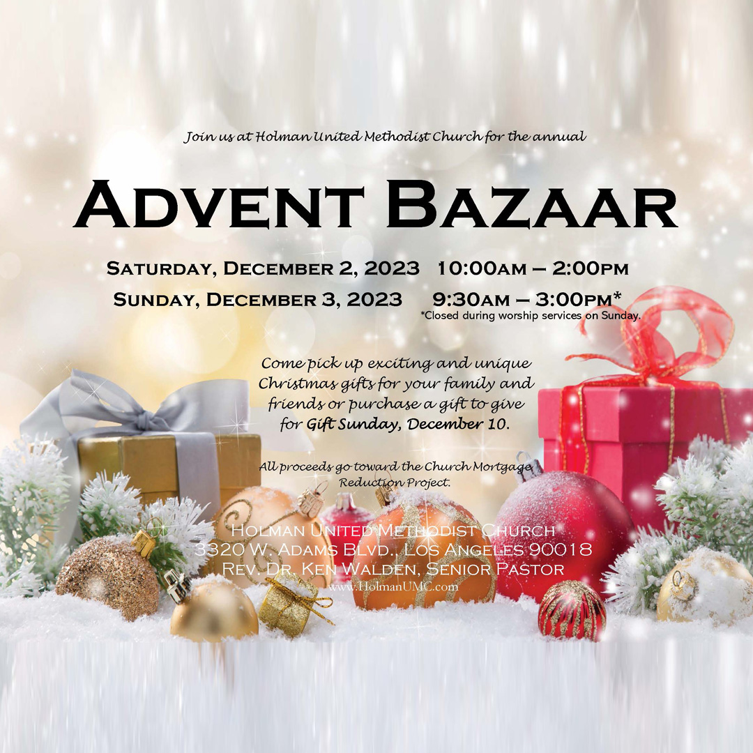 Advent Bazaar 2023 FI – Holman United Methodist Church