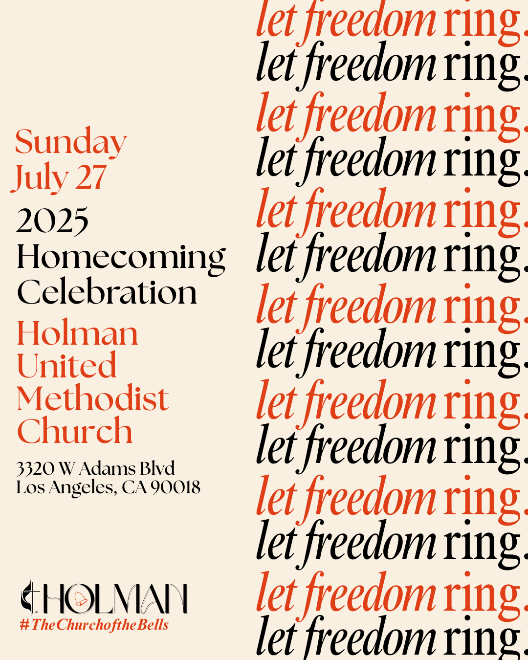 Homecoming & 80th Church Anniversary Celebration – Holman United ...